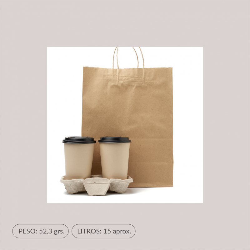 Bolsa papel mediana